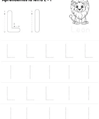 Aprendemos a trazar la letra F mayúscula y f minúscula
